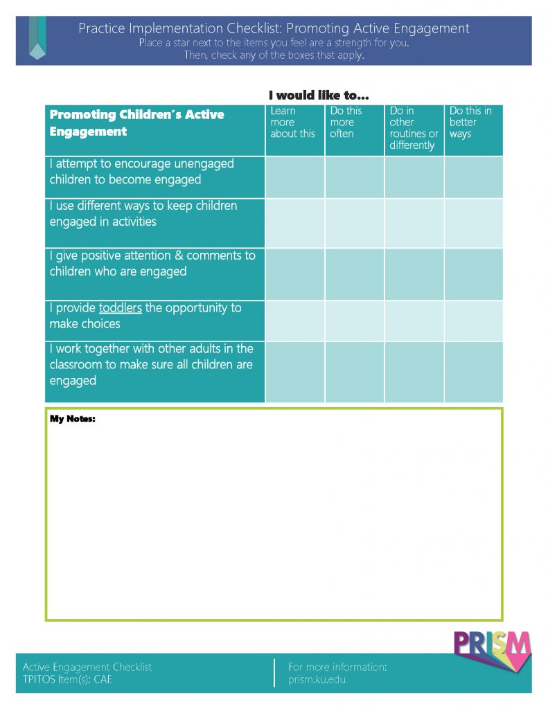 Promoting Active Engagement - PRISM
