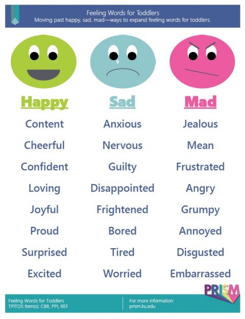 Feeling Words for Toddlers - PRISM