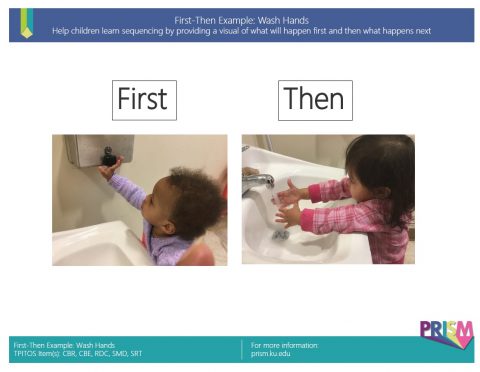 First-Then Example: Wash Hands - PRISM