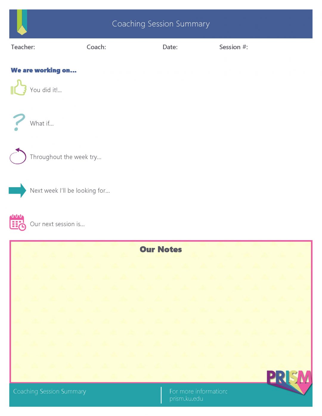 Coaching Session Summary - PRISM