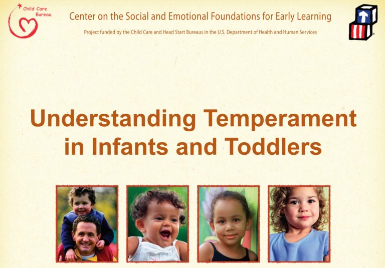 What Works Brief #23 - Understanding Temperament in Infants and ...