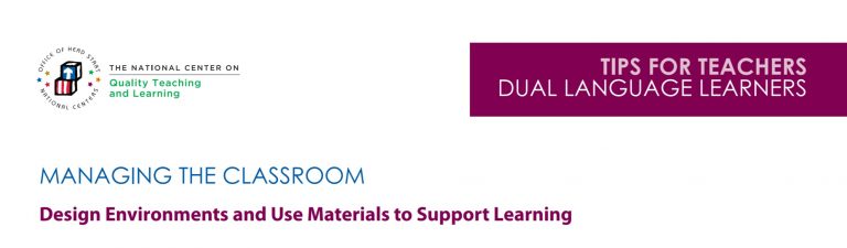 Managing Classroom Teacher Tips for Dual Language Learners - PRISM