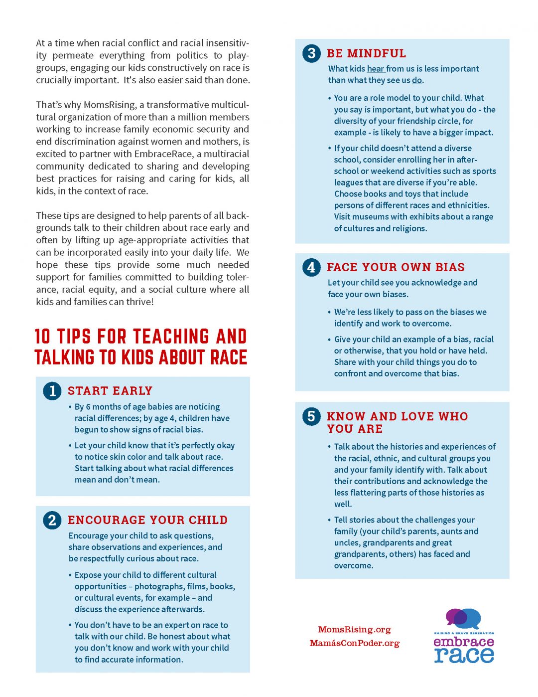 10 Tips for Teaching and Talking to Kids About Race - PRISM