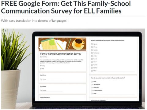 Family-School Communication Survey for ELL Families - PRISM
