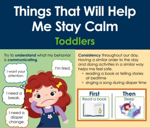 NCPMI Things that will help me Stay Calm - Toddlers - PRISM